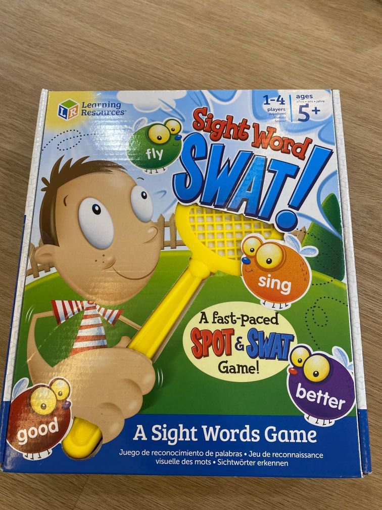 Sight word swat game, Hobbies & Toys, Toys & Games on Carousell