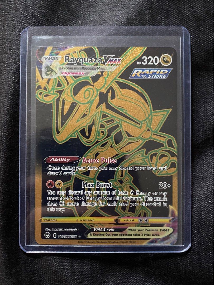 silver tempest rayquaza vmax, Hobbies & Toys, Toys & Games on Carousell