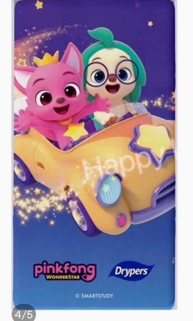 Single bedsheet drypers pinkfong limited edition with free gift mask ...