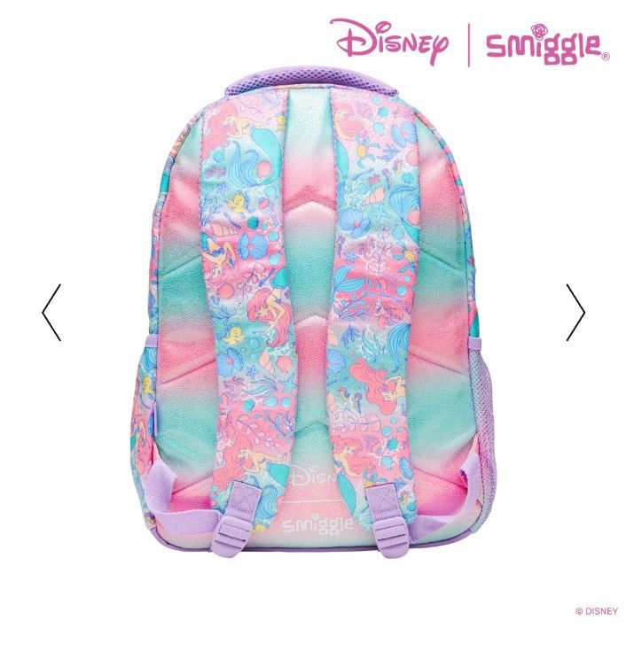Smiggle Ariel Mermaid Disney Backpack, Women's Fashion, Bags & Wallets ...