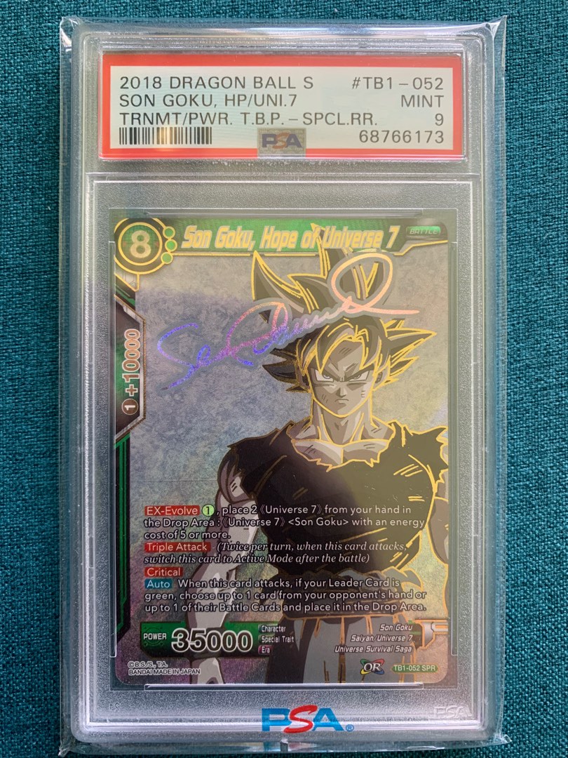 Son Goku, Hope of Universe 7 Special Rare Signature - Tournament of ...