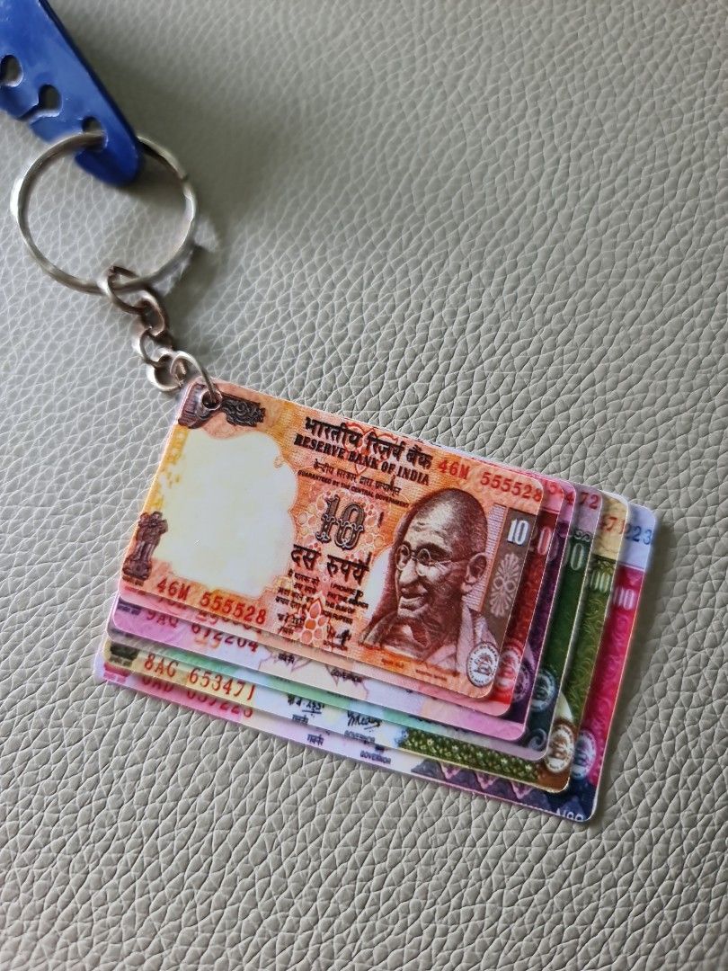 Souvenir keychain - Indian rupees, Everything Else on Carousell