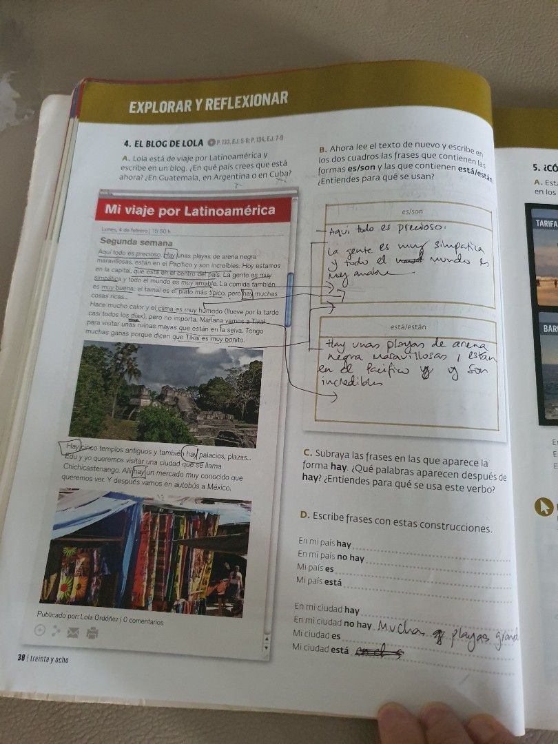 Spanish Textbook Español Aula A1 Internacional, Hobbies & Toys, Books ...