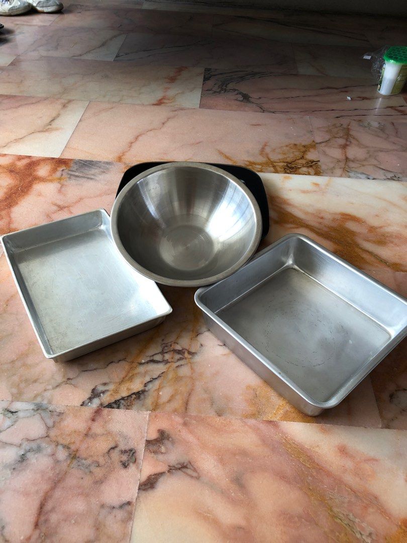 Stainless steel and aluminum container, Everything Else on Carousell