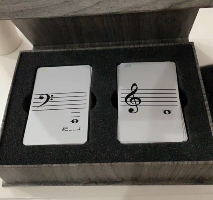 Stave Scores Flashcard, Hobbies & Toys, Music & Media, Music Scores on ...