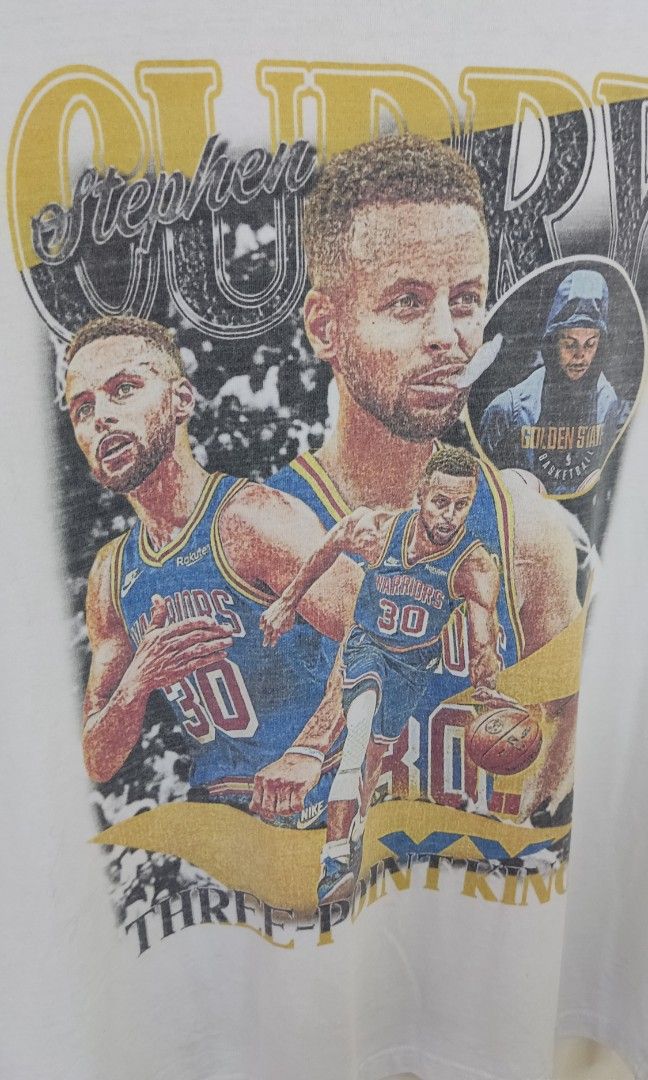 Stephen Curry rap style tee, Men's Fashion, Tops & Sets, Tshirts & Polo ...