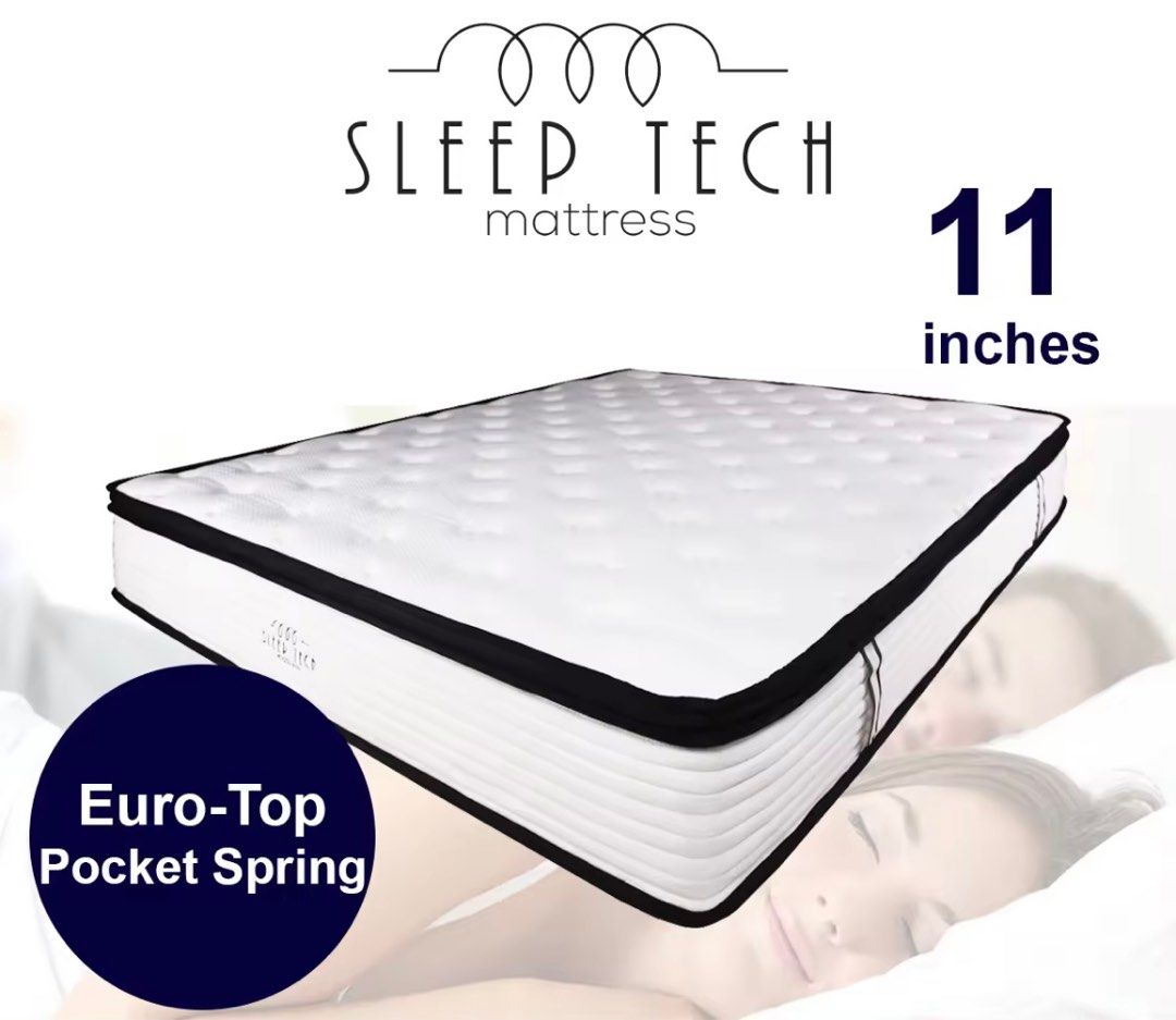 Super Single Storage Bed with Sleep Tech Mattress, Furniture & Home ...