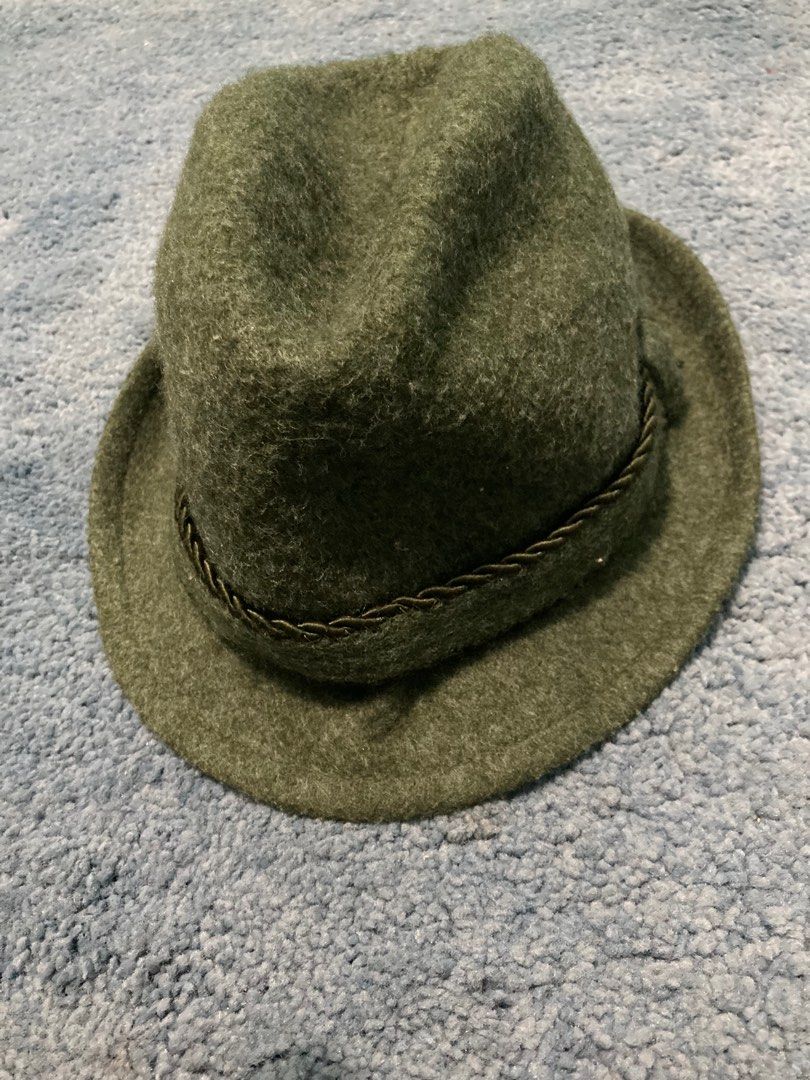 Super Vintage Old Green Hat!, Men's Fashion, Watches & Accessories ...
