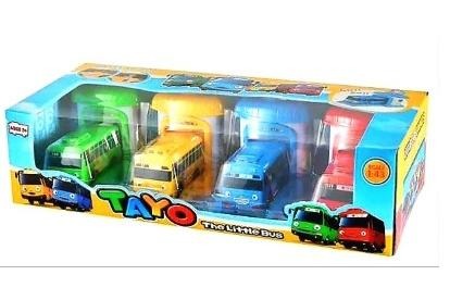 Tayo the Little Bus and Friends Toy (4pcs/set) Sliding door, Garage ...