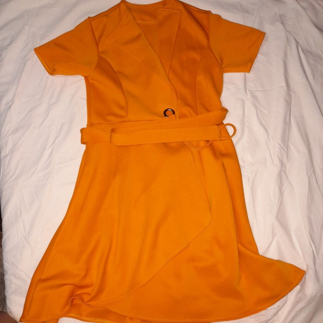 TAYTAY Dress Mustard, Women's Fashion, Dresses & Sets, Dresses on Carousell