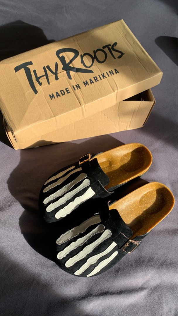 Thy Roots “Bones” Clogs, Men's Fashion, Footwear, Slippers & Slides on ...