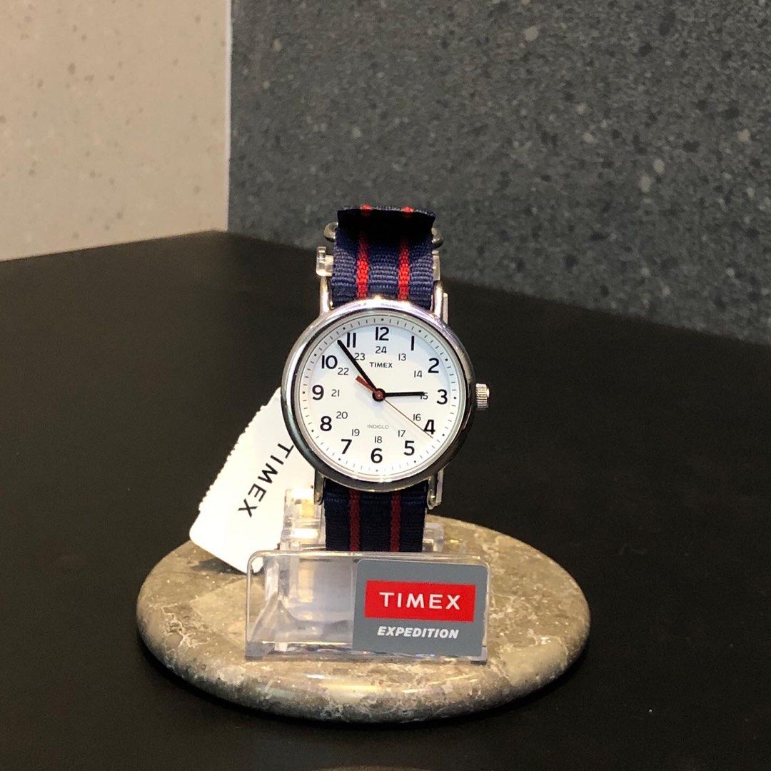 Timex Indiglo Weekender, Barang Mewah, Jam Tangan di Carousell