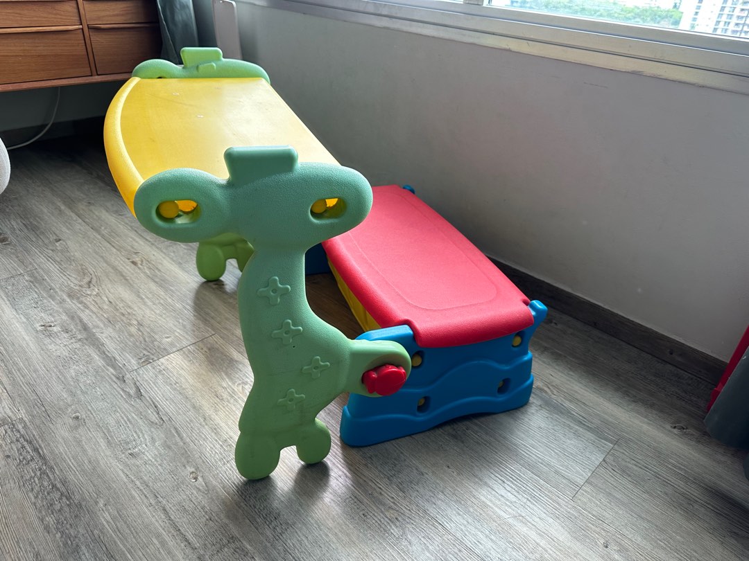 Toddler table chair bench with storage, Babies & Kids, Baby Nursery ...