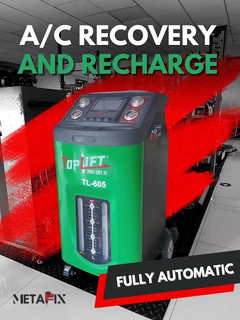 TopLift A/C Recovery & Recharge TL-AC626 / Nitrogen Tyre Inflator TL ...