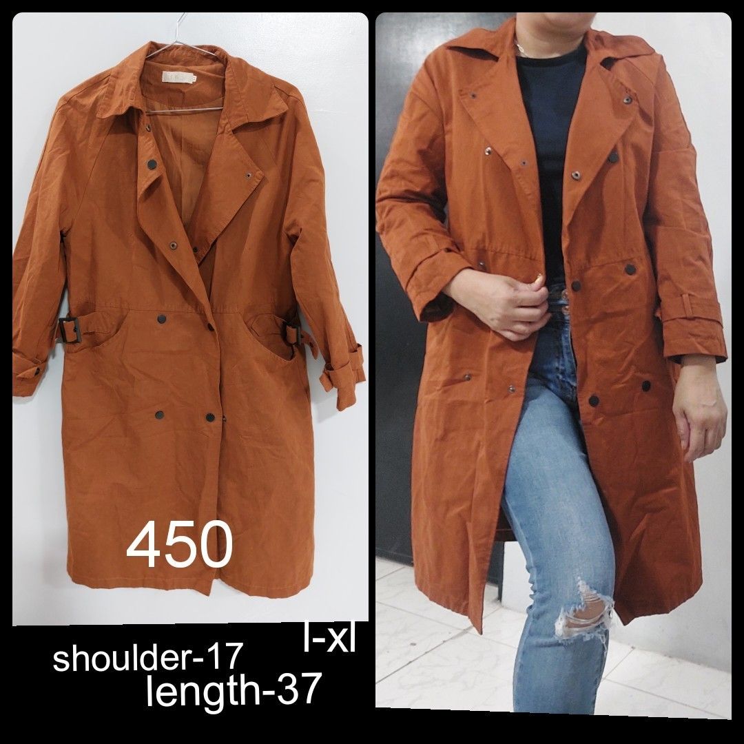 TRENCHCOAT PARKA RUST BROWN, Women's Fashion, Coats, Jackets and ...