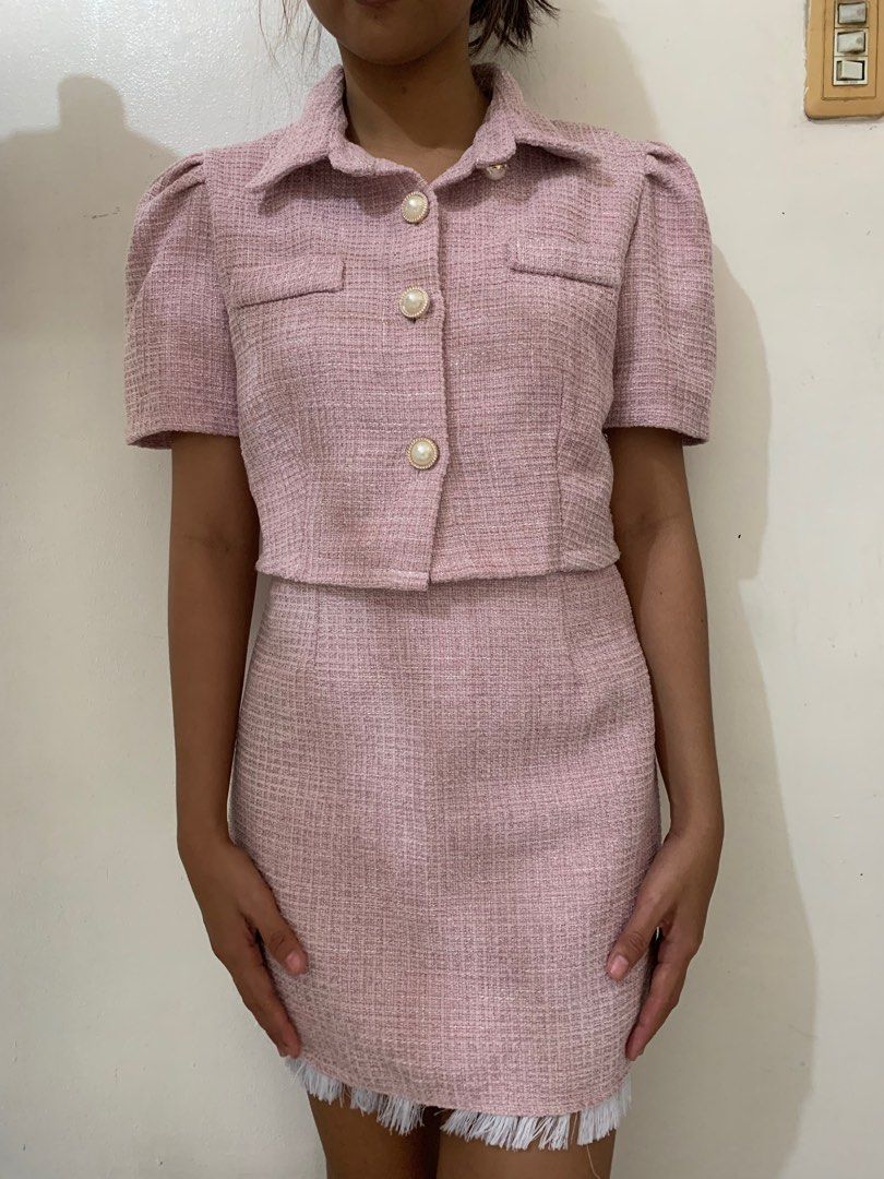 Tweed Coordinates, Women's Fashion, Dresses & Sets, Sets or Coordinates ...