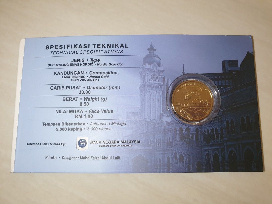 Ulang Tahun Ke-50 Bandaraya Kuala Lumpur Nordic Gold, Hobbies & Toys, Collectibles & Memorabilia ...