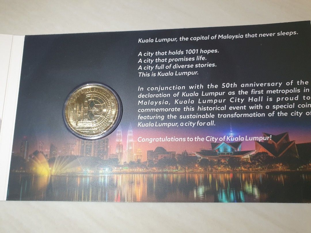 Ulang Tahun Ke-50 Bandaraya Kuala Lumpur Nordic Gold, Hobbies & Toys, Collectibles & Memorabilia ...
