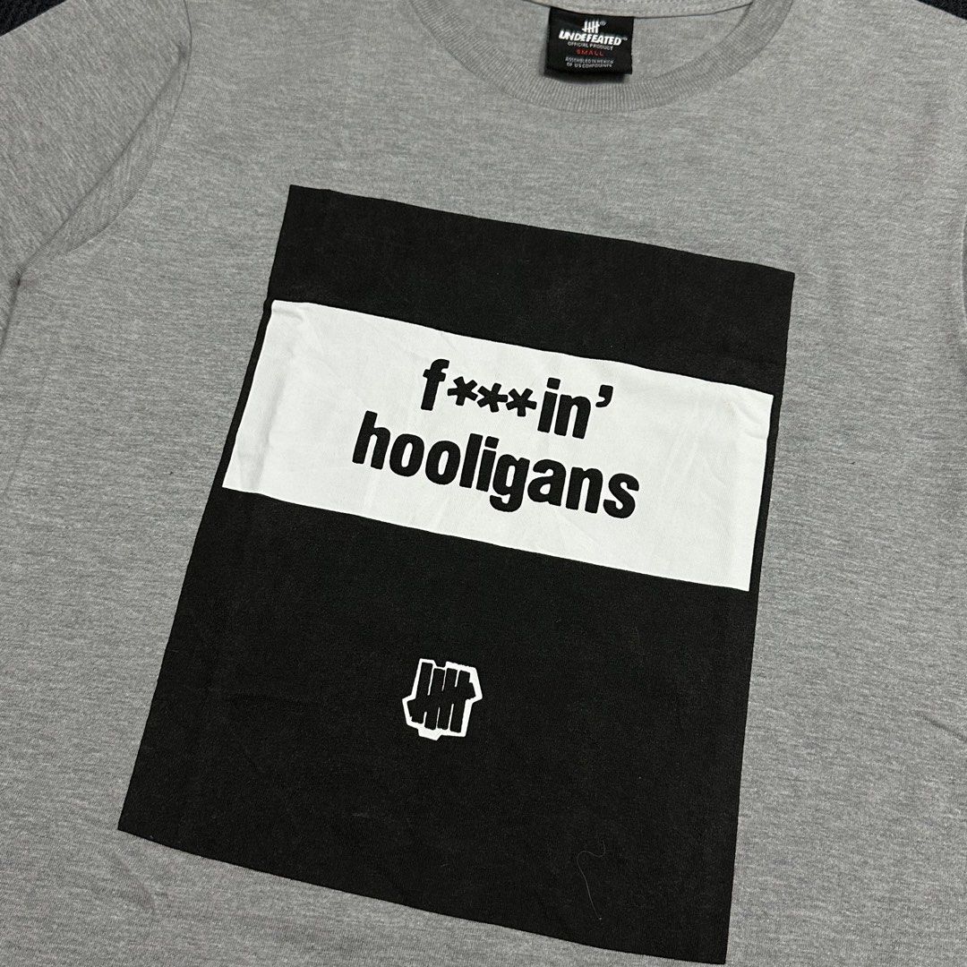 Undefeated x f***in' hooligans shirt, Men's Fashion, Tops & Sets ...