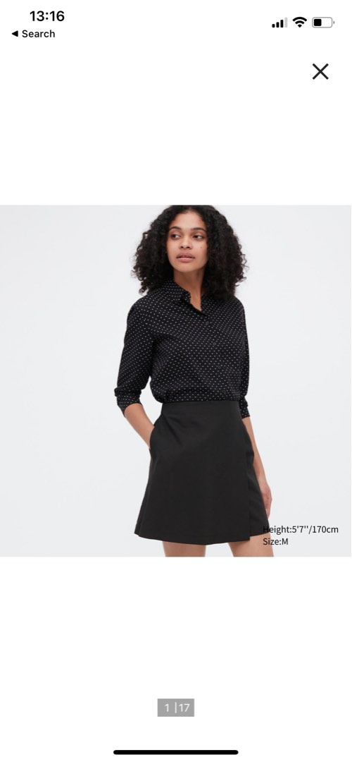 Uniqlo linen blend skort, Women's Fashion, Bottoms, Shorts on Carousell