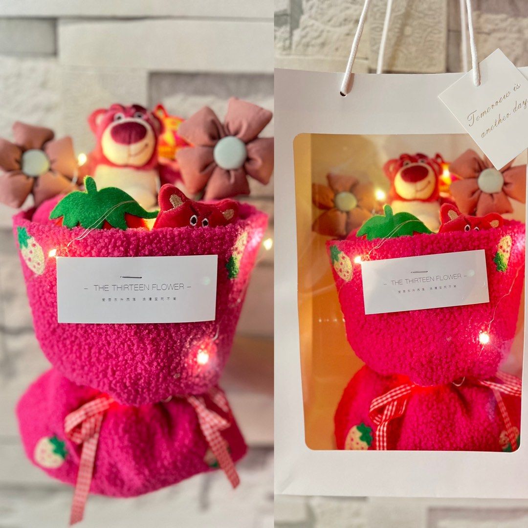 Graduation Day Birthday Valentines Day Plush Bouquet Sanrio Lotso ...