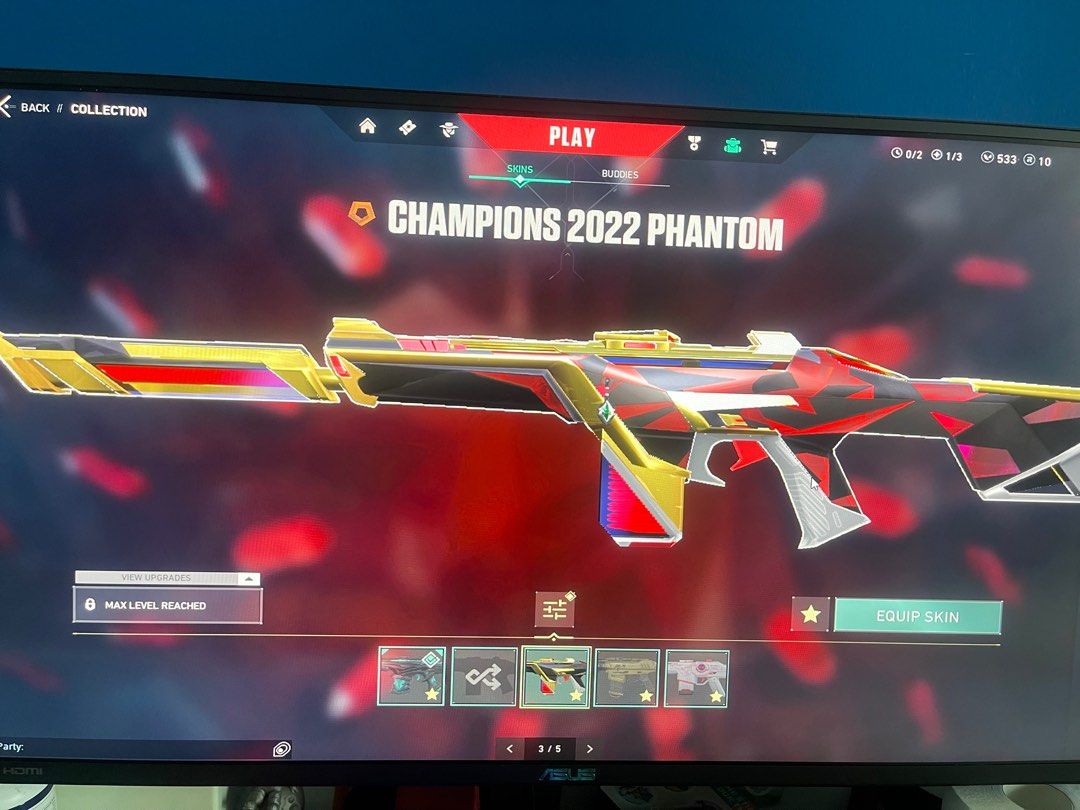 VALO rare find with champion bundle 21 and 22 very stack account ...