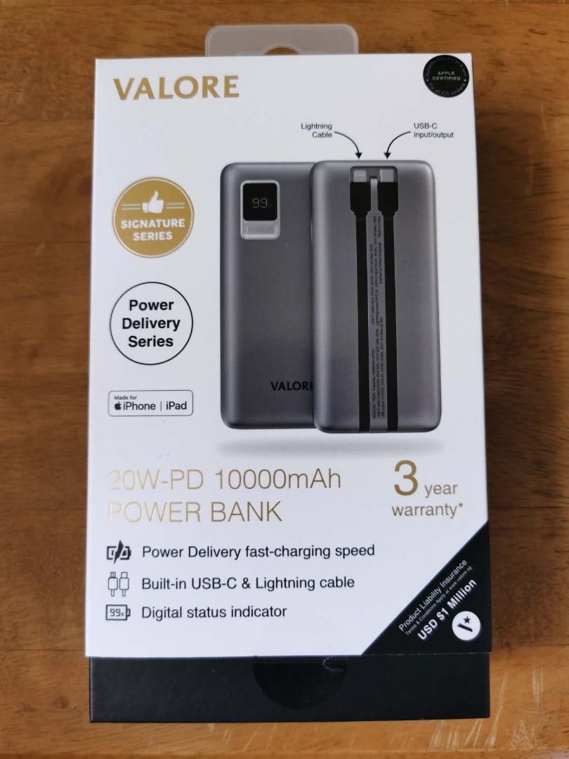 Valore 20W-PD 10000mAh Power Bank (PD20), Mobile Phones & Gadgets ...