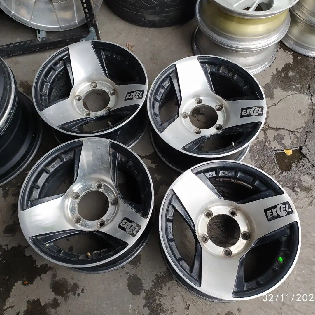 Velg mobil offroad suzuki katan Excel rally Ring 15 pcd 5x139.7 lobang ...