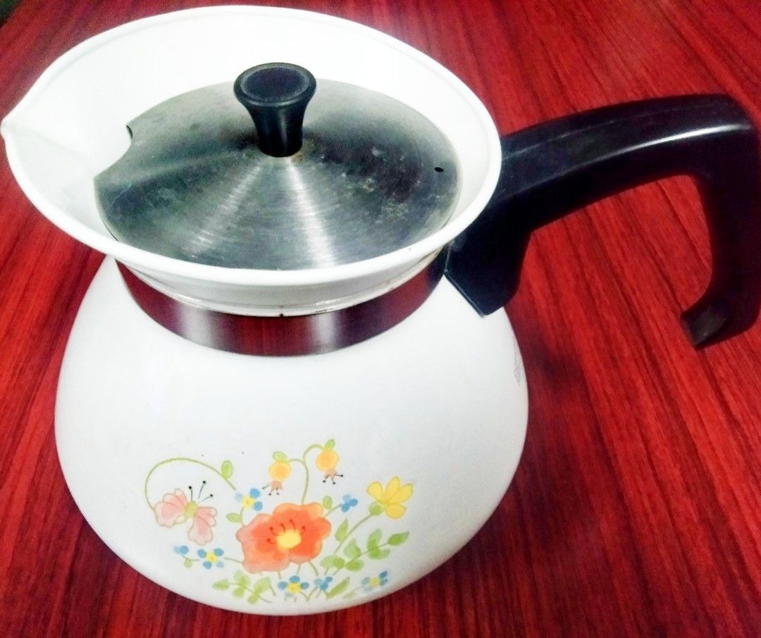 Vintage Corning Ware/ Corningware "Wildflower" Coffee/Tea Pot (6 Cups ...