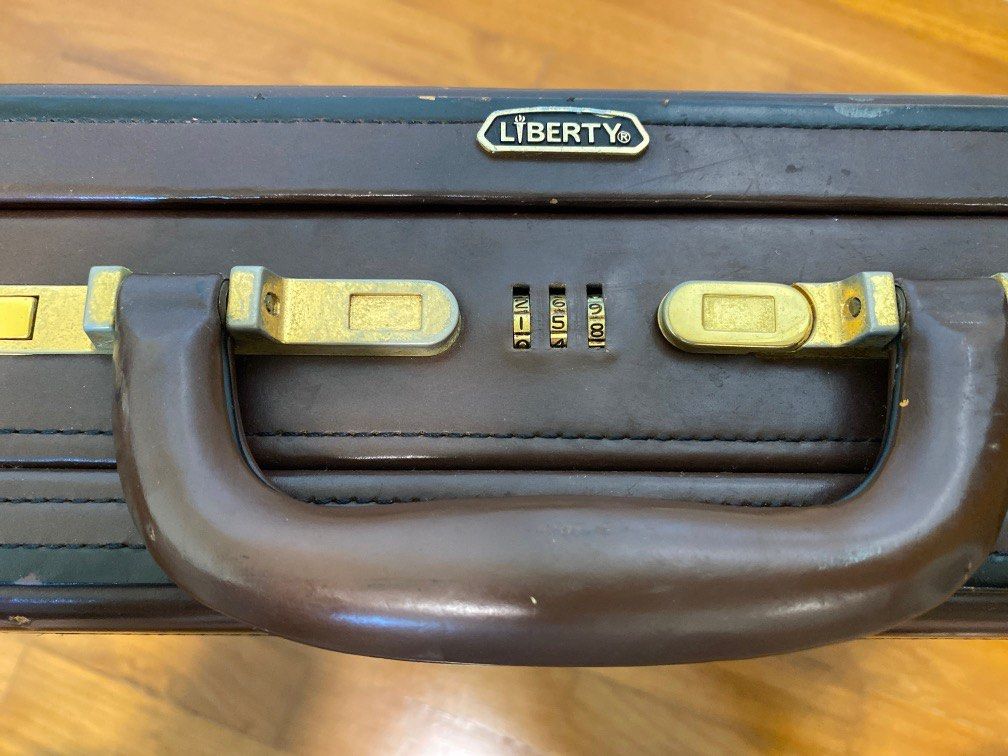 Vintage Liberty Brown Briefcase, Men's Fashion, Bags, Briefcases on ...