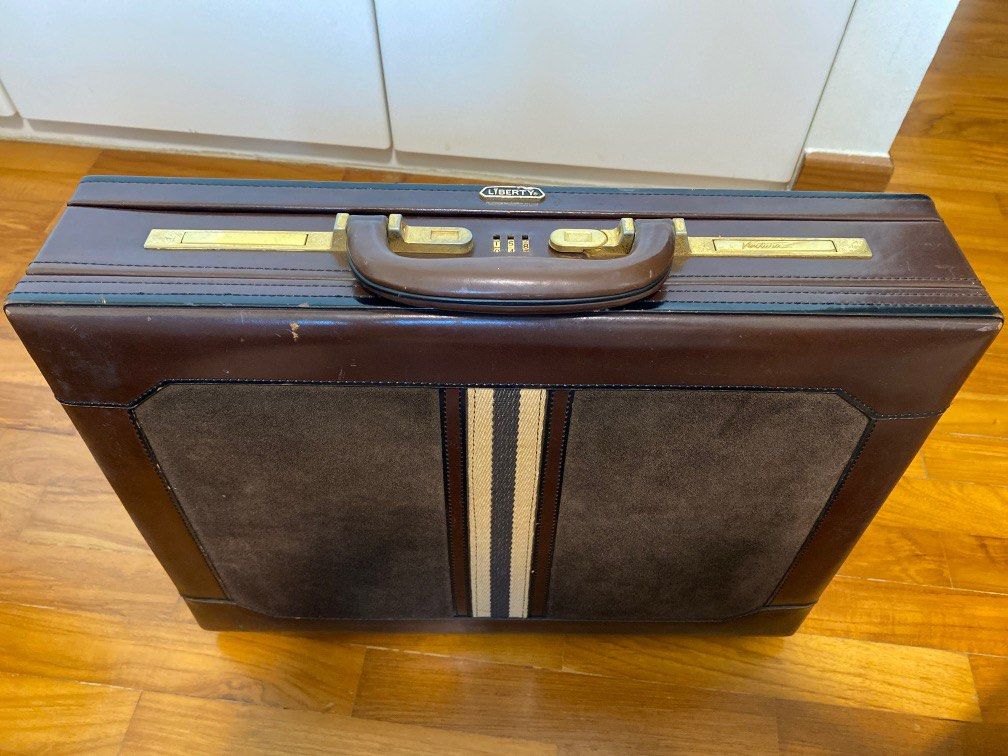 Vintage Liberty Brown Briefcase, Men's Fashion, Bags, Briefcases on ...