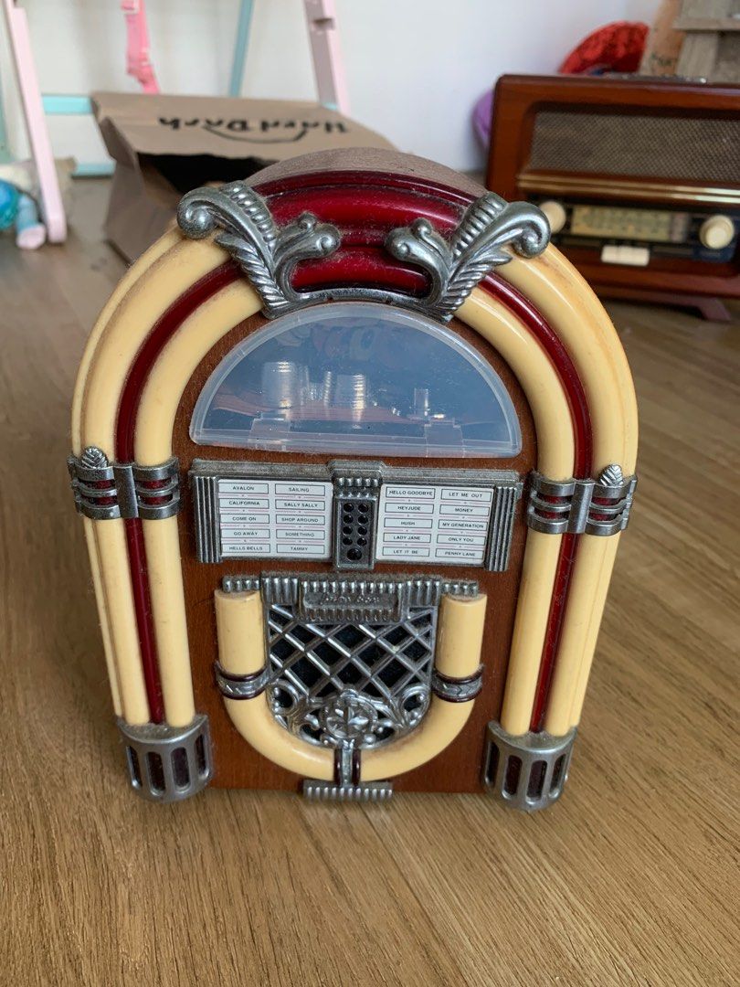 Vintage mini jukebox, Furniture & Home Living, Home Decor, Other Home ...