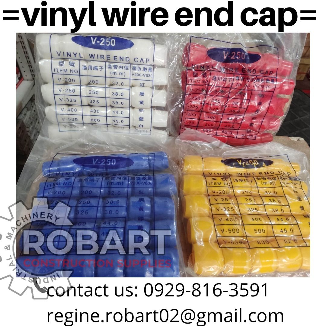 =vinyl wire end cap=, Commercial & Industrial, Construction Tools ...