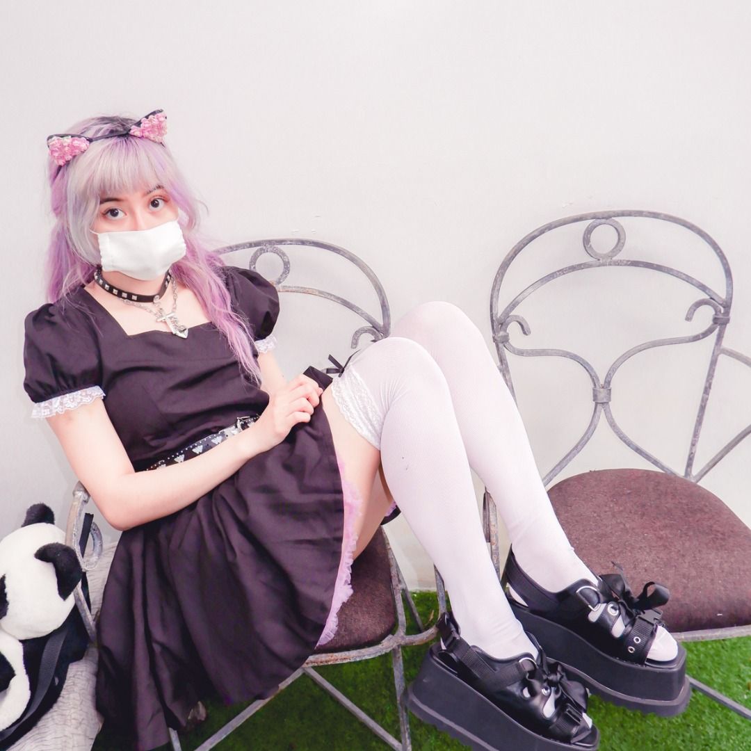 Wednesday Dolly Dress | Black Goth Gothic Lolita Dark Lace Alt ...