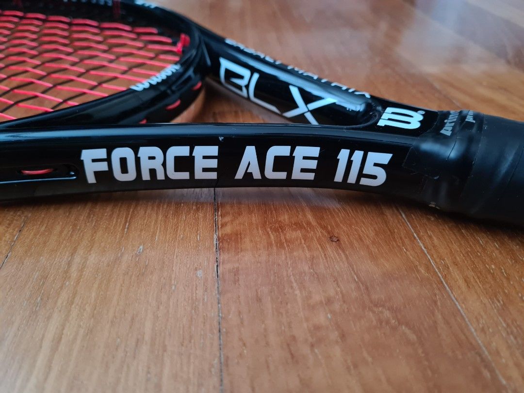 Wilson Tennis Racquet Force Ace 115, Sports Equipment, Sports & Games ...