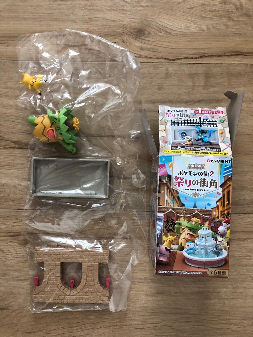 WTT Re-Ment Pokemon Town 2 Pikachu and Ludicolo (Runpappa) Figurine ...