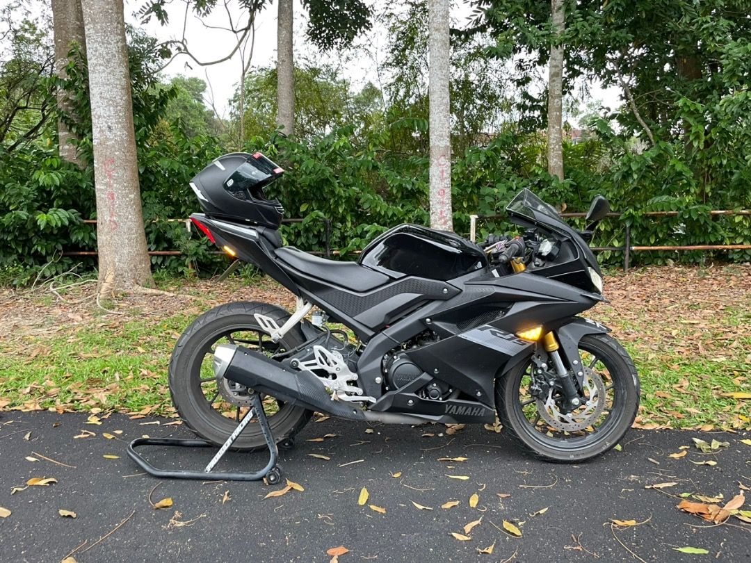 Yamaha R15 V3 Black Matte 2021, Motorbikes on Carousell