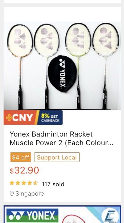 Yonex Badminton Rackets, Sports Equipment, Sports & Games, Racket & Ball Sports on Carousell