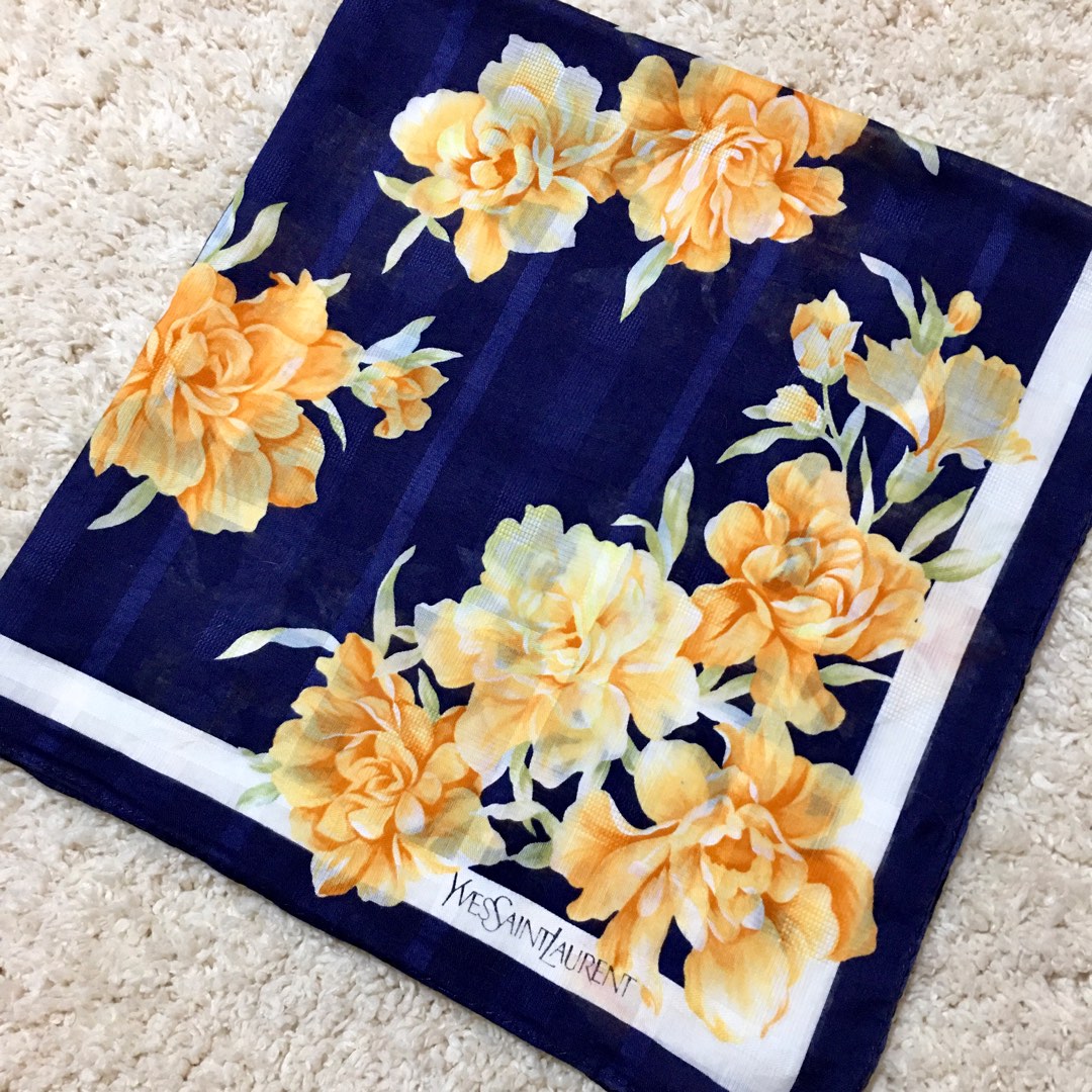 YSL LARGE SIZE HANDKERCHIEF, Women's Fashion, Watches & Accessories ...