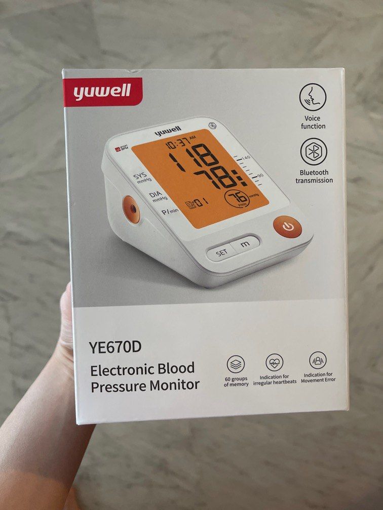 Yuwell Blood Pressure Monitor, Health & Nutrition, Health Monitors ...