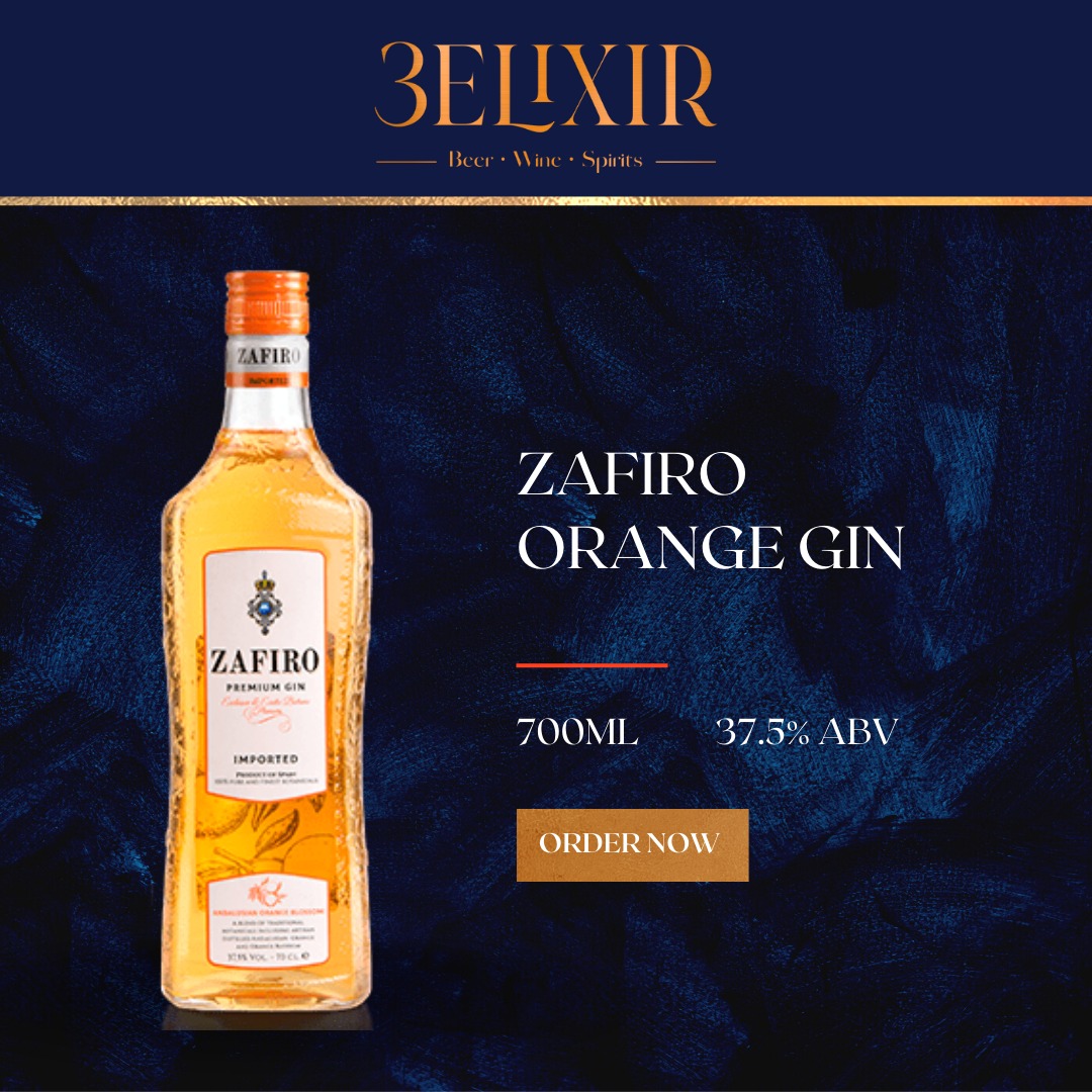 Zafiro Orange Gin 700ML, Food & Drinks, Alcoholic Beverages on Carousell