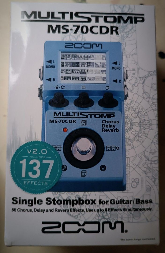 Zoom MS-70 CDR Stompbox/ Effects, Hobbies & Toys, Music & Media, Music ...