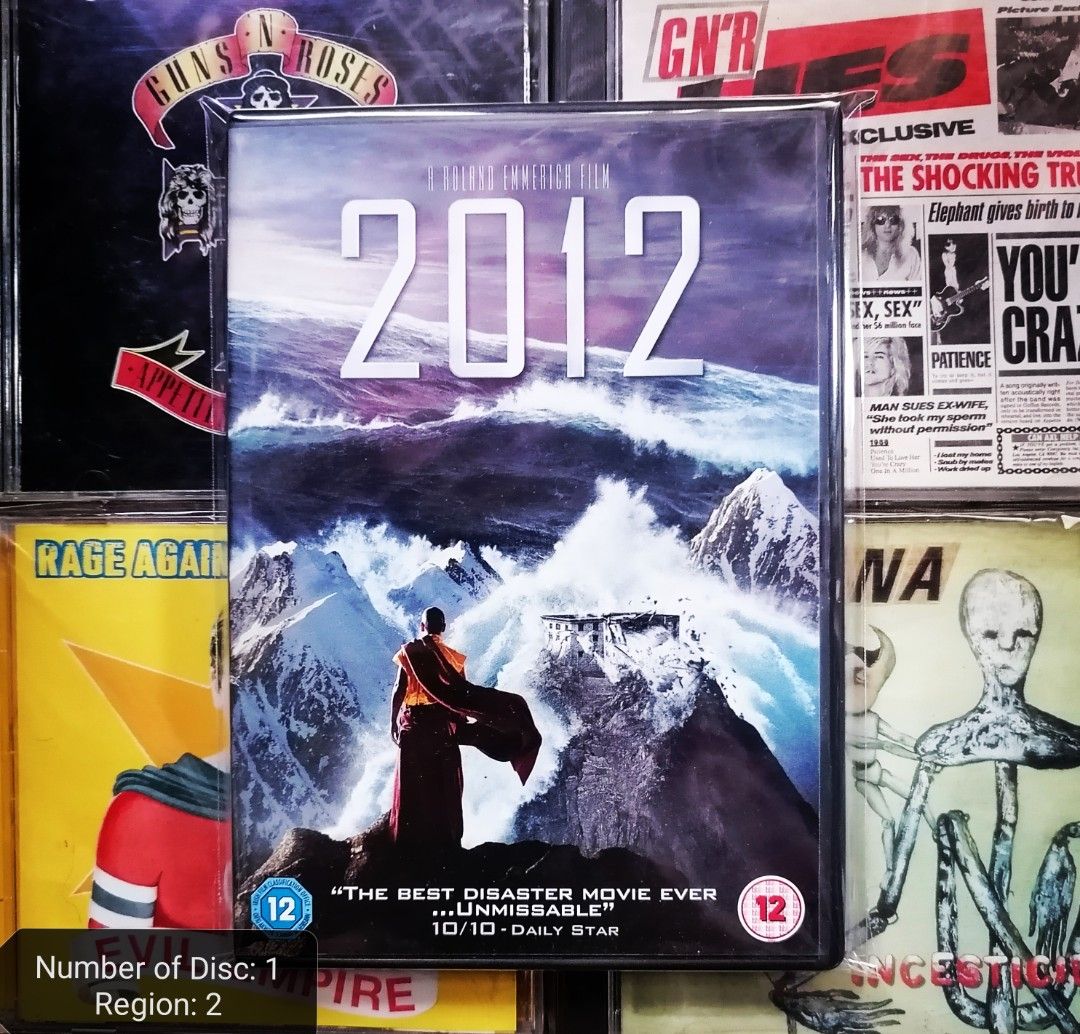 2012 DVD Movie Original DVD Movies DVDs Movie For Sale, Hobbies & Toys ...