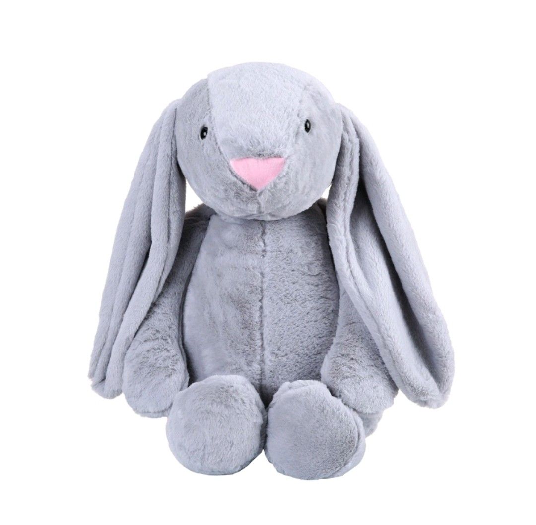 30cm Grey Gray Rabbit Bunny Plush Plushie Stuffed Toy, Babies & Kids ...