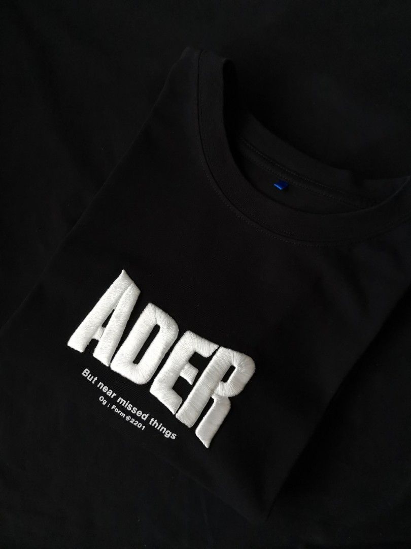 Ader Error Embroidered Logo T-Shirt, Luxury, Apparel on Carousell