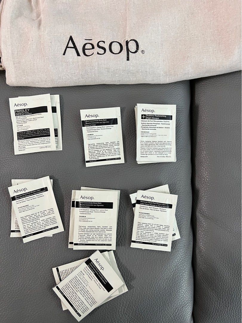 Aesop sample 一袋 急走 Travel 一流, 美容＆化妝品, 健康及美容 - 皮膚護理, 面部 - 面部護理 - Carousell