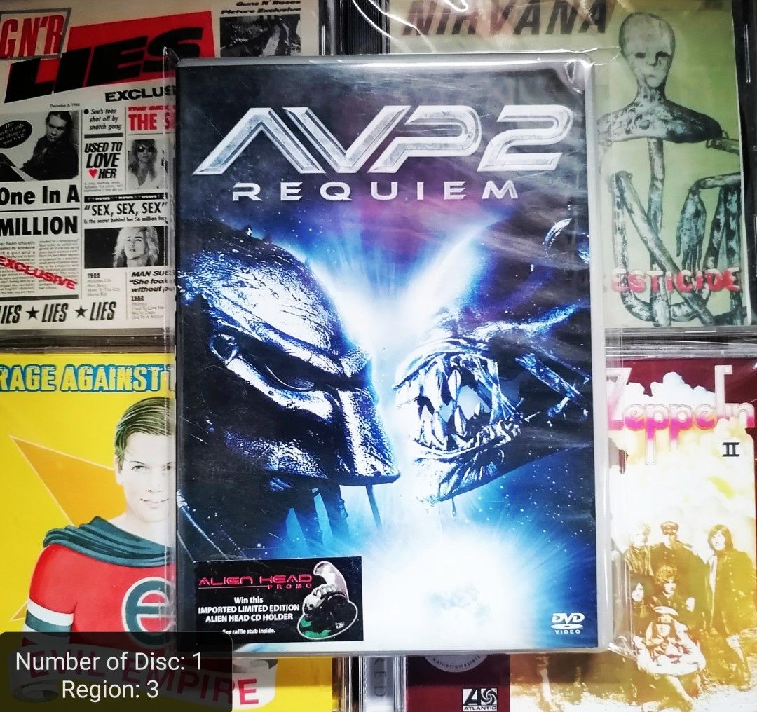 Alien Vs Predator 2 DVD AVP 2 DVD Movie Original DVD Movies DVDs Movie ...