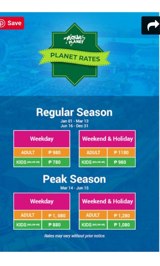 Aquaplanet weekday tickets 2 for 850, Tickets & Vouchers, Event Tickets on Carousell