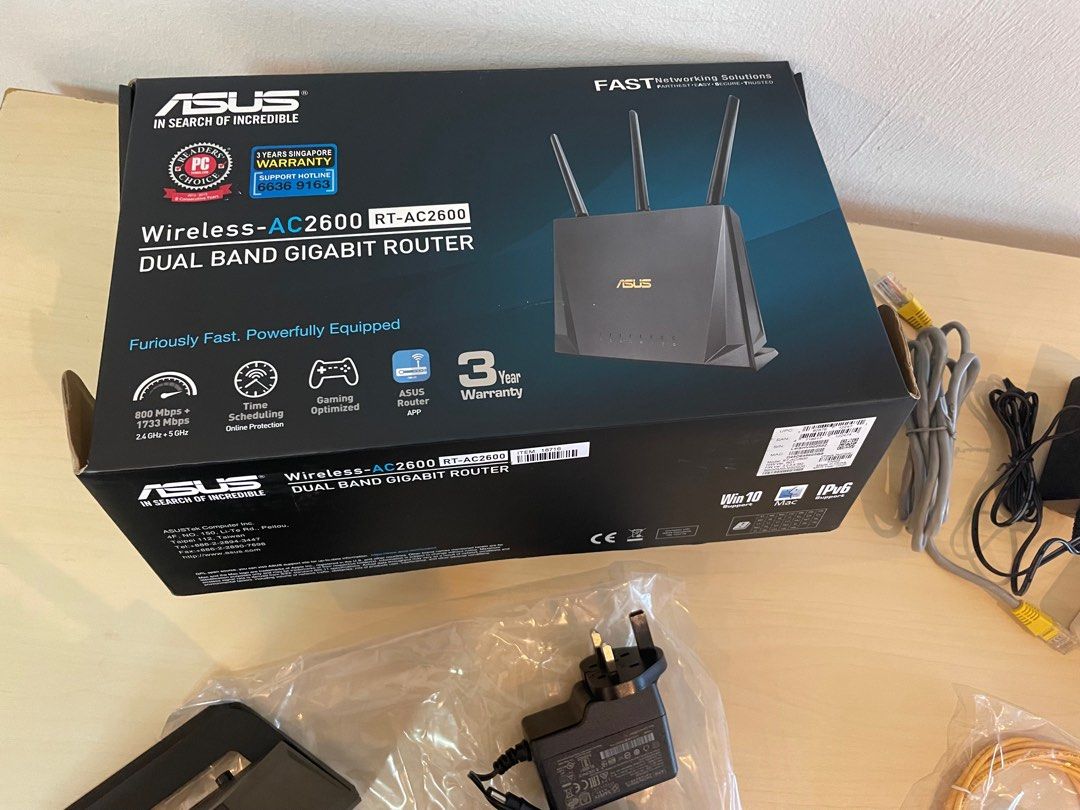 ASUS Router AC2600 + Modem (Huawei) + Accessories (complete Wifi Set ...