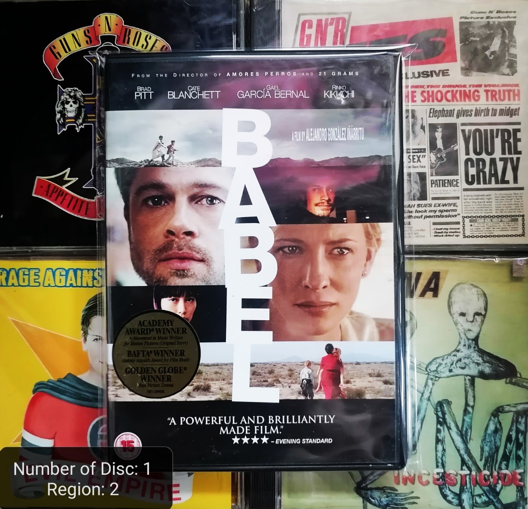 Babel DVD Movie Original DVD Movies DVDs Movie For Sale Foreign Films, Hobbies & Toys, Music ...